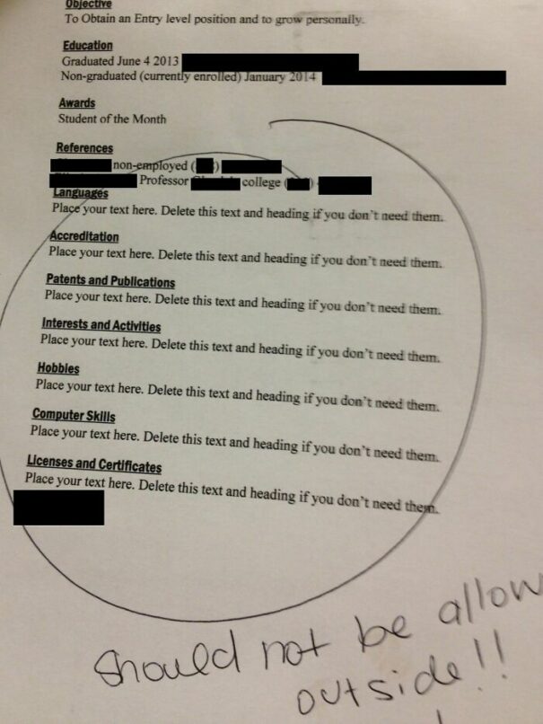 22 Stupid Things Candidates Put In Their Resumes That Got Them Rejected ...