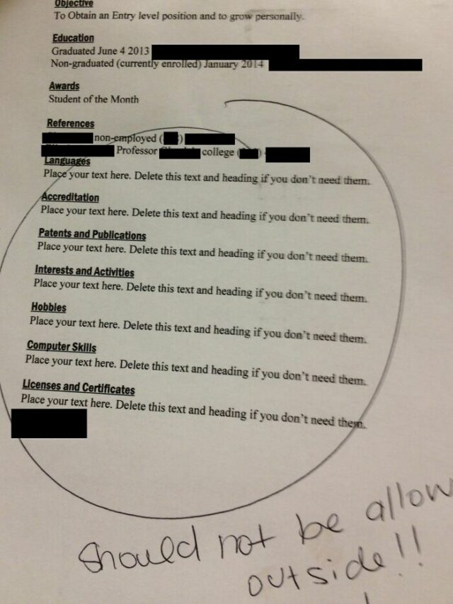 22 Stupid Things Candidates Put In Their Resumes That Got Them Rejected ...