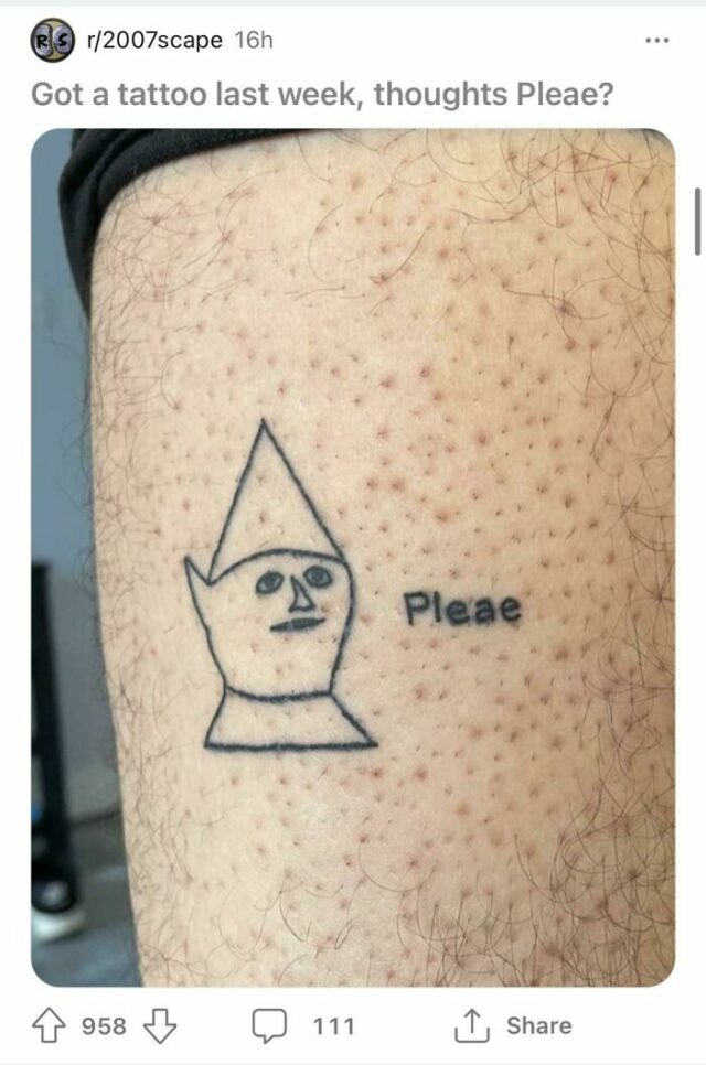 30 Examples Of Weird And Terrible Tattoos | DeMilked