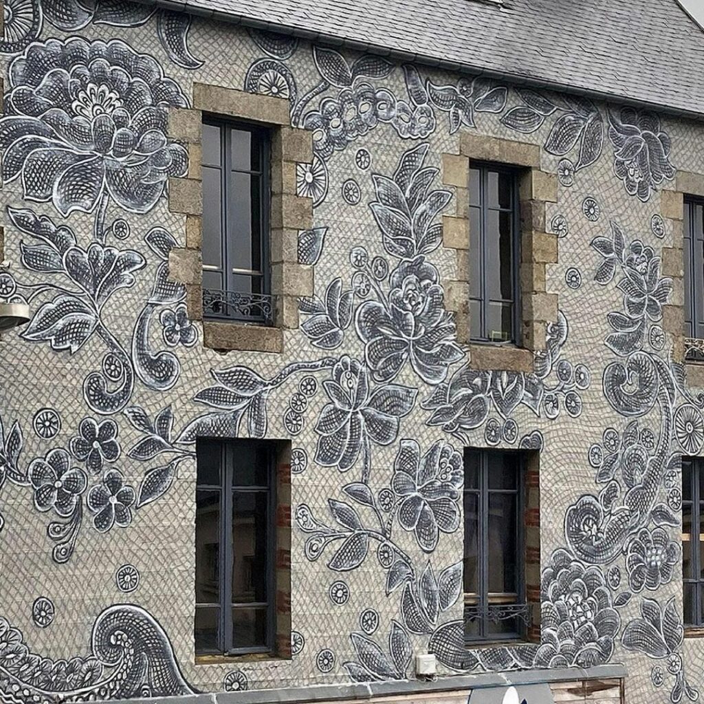 10 Stunning Lace Murals On Urban Canvas, Created By NeSpoon | DeMilked