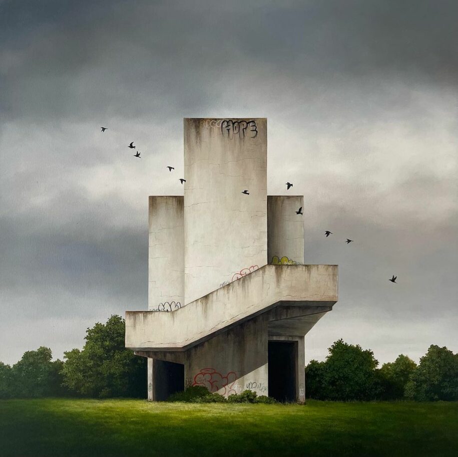 10 Mind-Twisting Paintings Of Buildings That Explore The Boundaries Of ...