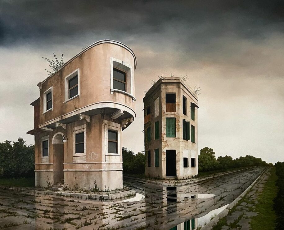 10 Mind-Twisting Paintings Of Buildings That Explore The Boundaries Of ...