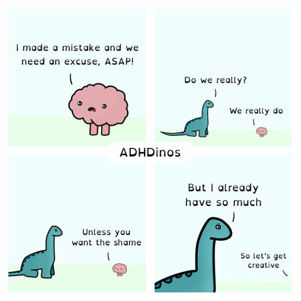 "ADHDinos": Artist Uses Comics To Explain What It's Like To Live With ...