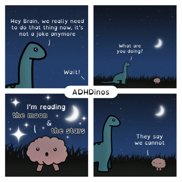 "ADHDinos": Artist Uses Comics To Explain What It's Like To Live With ...