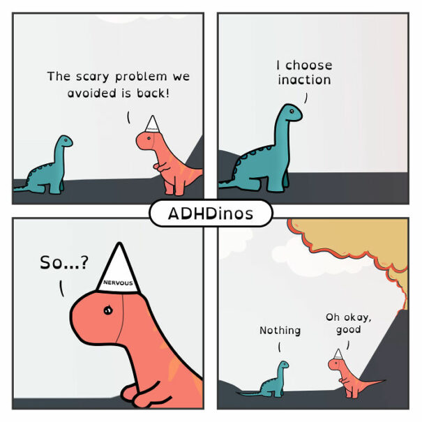 "ADHDinos": Artist Uses Comics To Explain What It's Like To Live With ...