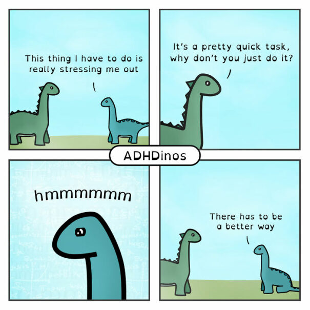"ADHDinos": Artist Uses Comics To Explain What It's Like To Live With ...
