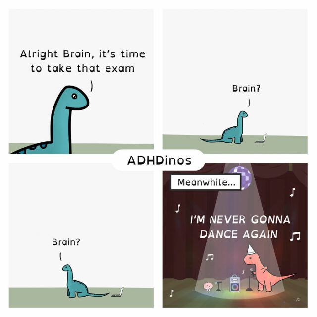"ADHDinos": Artist Uses Comics To Explain What It's Like To Live With ...