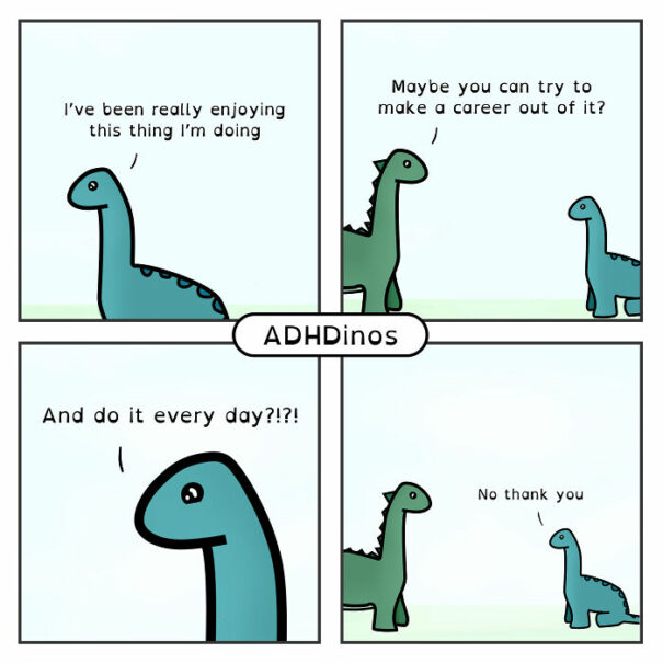 "ADHDinos": Artist Uses Comics To Explain What It's Like To Live With ...