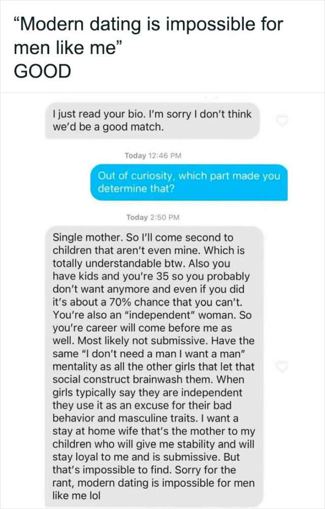 35 Times People’s High Dating Standards Got Them Ridiculed Online ...