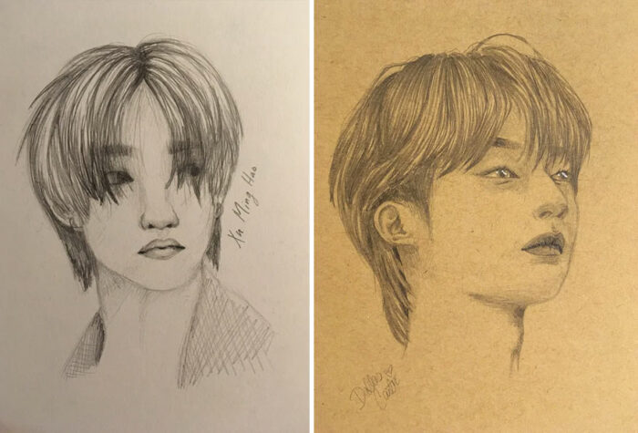 25 Stunning 'Before and After' Art Transformations That Showcase ...
