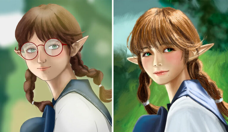 25 Stunning 'Before and After' Art Transformations That Showcase ...