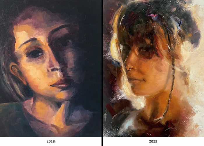 25 Stunning 'Before and After' Art Transformations That Showcase ...