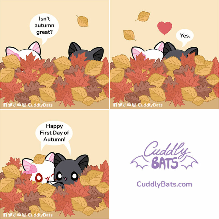 15 Wholesome Comics From The “Cuddle Bats” Series | DeMilked