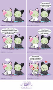 15 Wholesome Comics From The “Cuddle Bats” Series | DeMilked