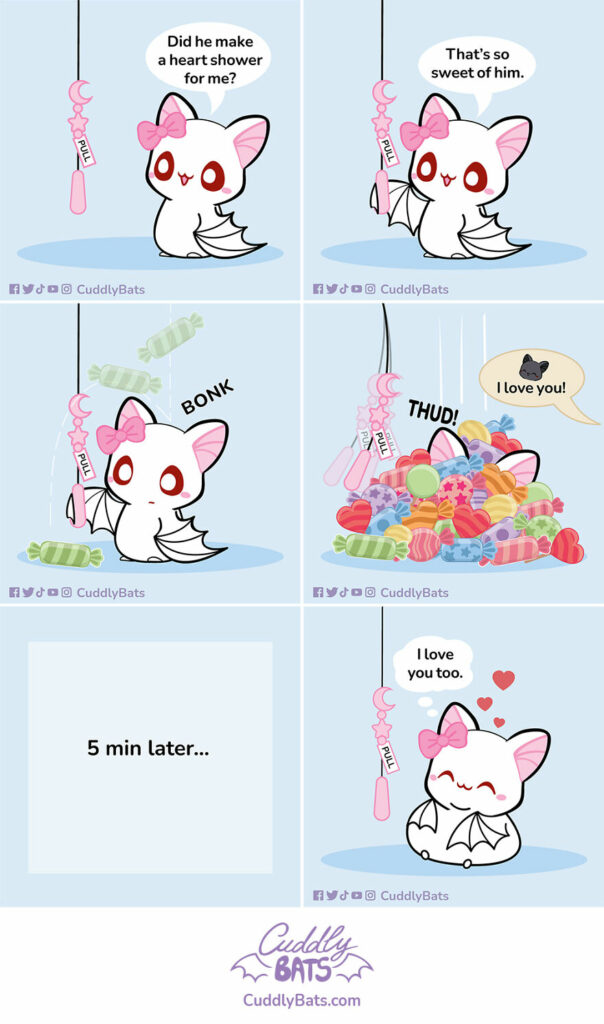 15 Wholesome Comics From The “Cuddle Bats” Series | DeMilked