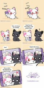 15 Wholesome Comics From The “Cuddle Bats” Series | DeMilked