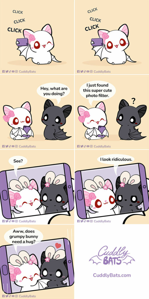 15 Wholesome Comics From The “Cuddle Bats” Series | DeMilked