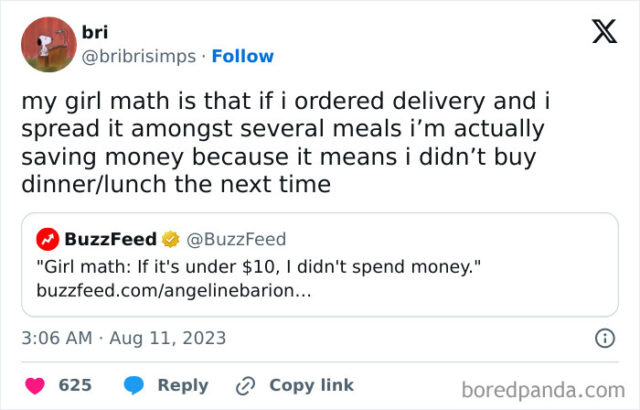 25 Times People Succinctly Explained “Girl Math” In A Funny Post | DeMilked