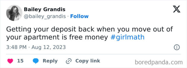 25 Times People Succinctly Explained “Girl Math” In A Funny Post | DeMilked