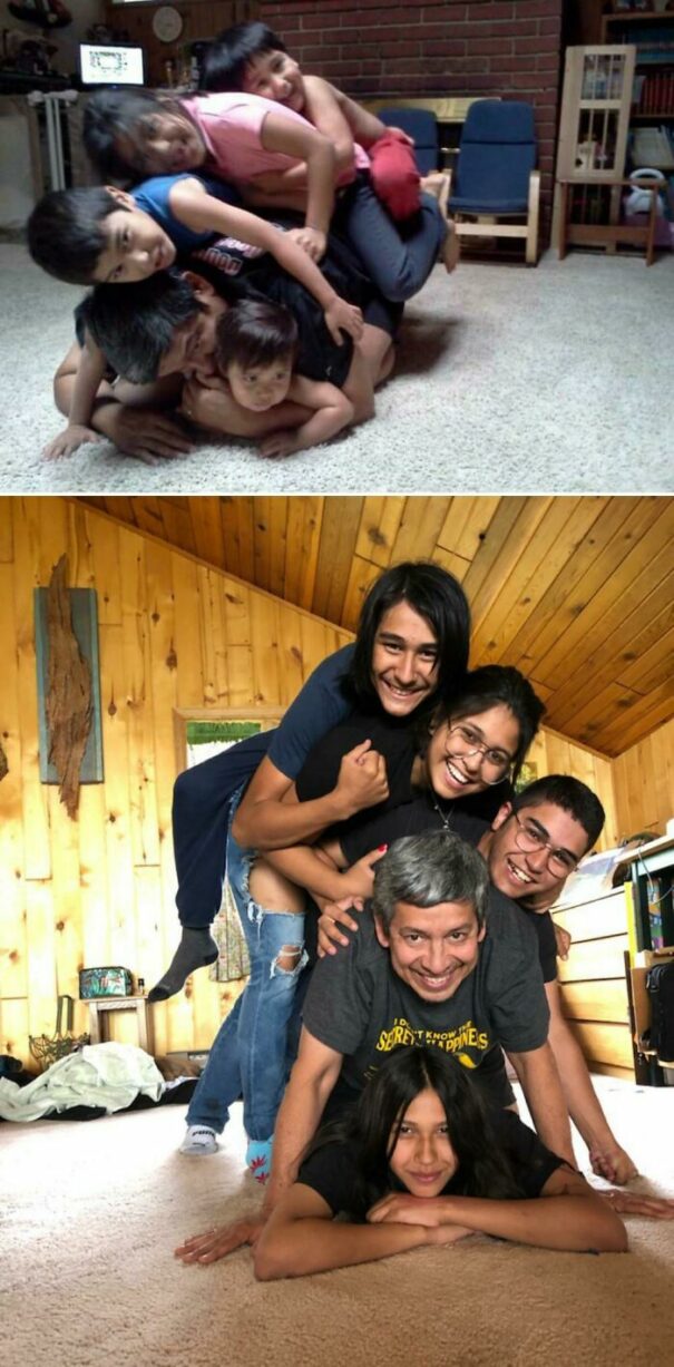 30 People Who Tried To Recreate A Photo From Their Past And Nailed It ...