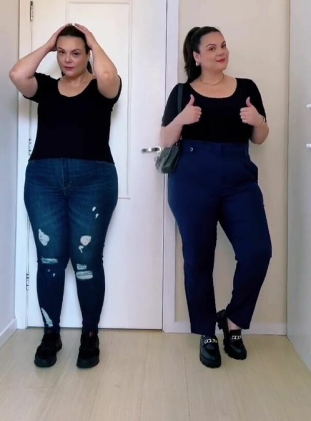 25 Interesting Outfit Transformations Shared By A Plus-Size Trendsetter ...