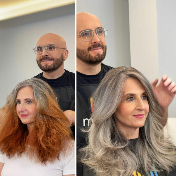 20 Before And After Pics Of Women Who Let Their Gray Hair Shine, As ...