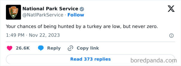 35 Of The Funniest Posts From The Viral National Park Service Page On X ...