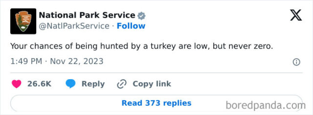 35 Of The Funniest Posts From The Viral National Park Service Page On X ...