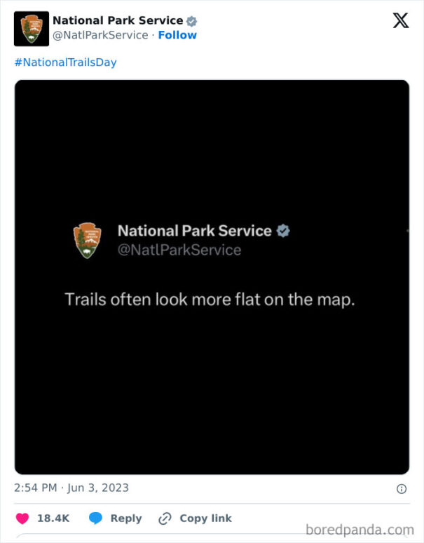35 Of The Funniest Posts From The Viral National Park Service Page On X ...