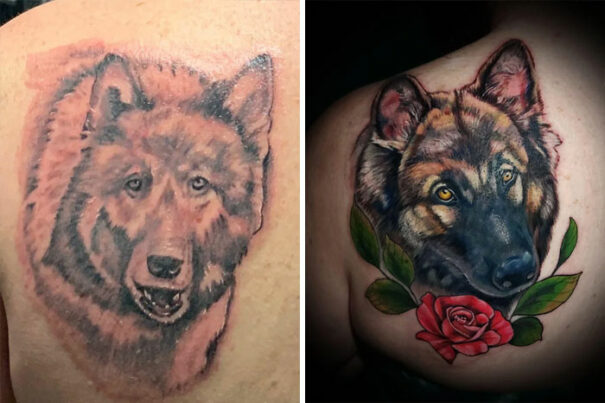 25 Times Tattoo Artists Transformed Old Boring Tattoos | DeMilked