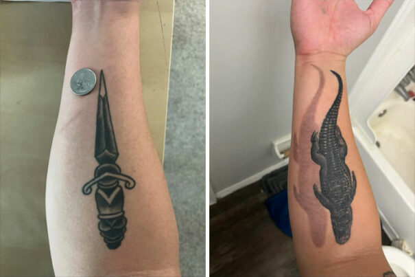 25 Times Tattoo Artists Transformed Old Boring Tattoos | DeMilked