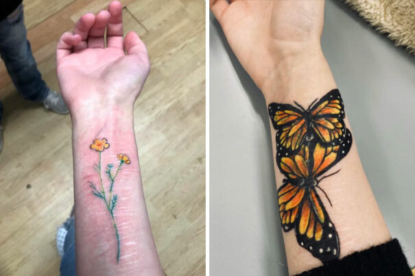 25 Times Tattoo Artists Transformed Old Boring Tattoos | DeMilked