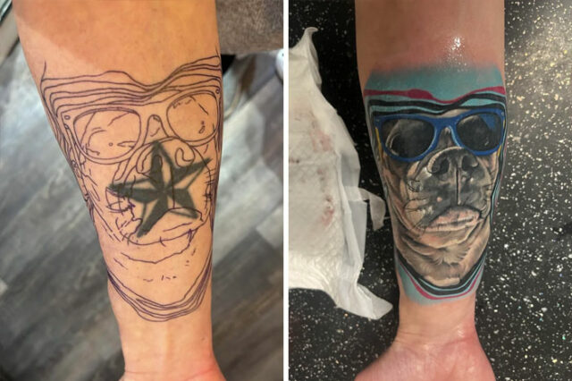 25 Times Tattoo Artists Transformed Old Boring Tattoos | DeMilked