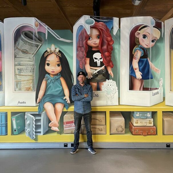 Artist Transforms Buildings Into Living Art By Painting 3D Murals (25 ...