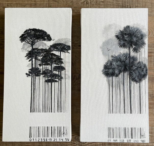 15 Times This Colombian Artist Merged Barcodes With Forests To Create ...
