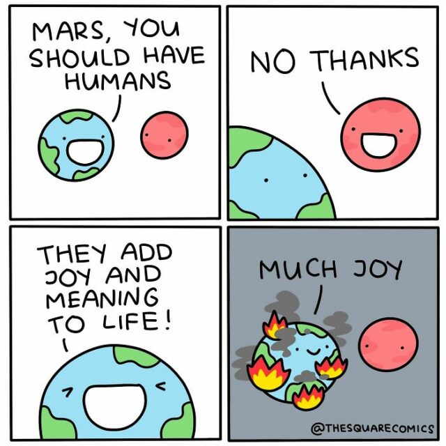 25 Funny Comics By "Square Comics" That Dark Humor Lovers Might Enjoy | DeMilked