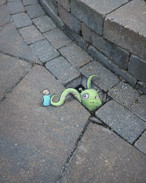40 Of The Cutest Street Drawings By David Zinn | DeMilked