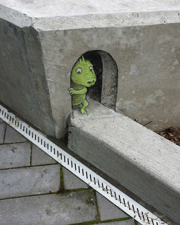 40 Of The Cutest Street Drawings By David Zinn | DeMilked