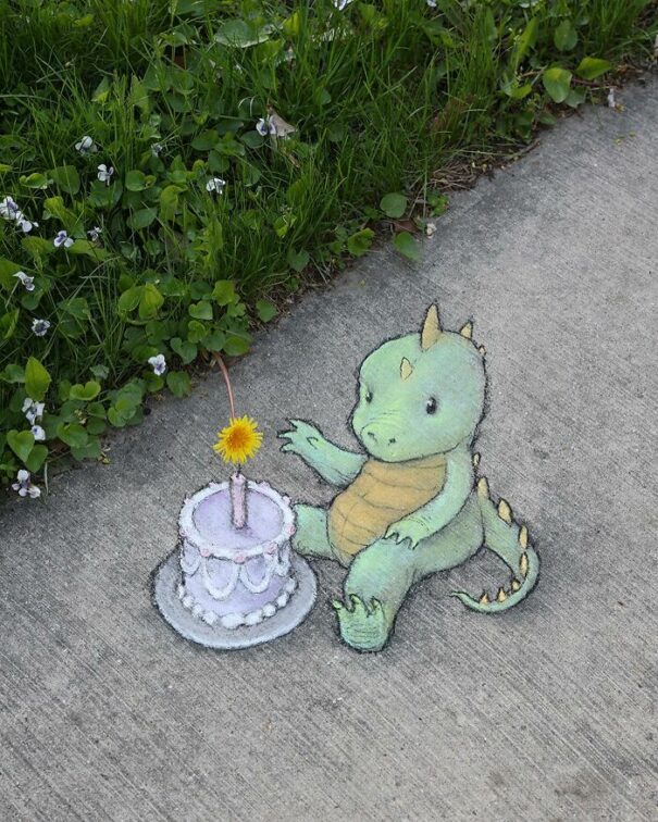 40 Of The Cutest Street Drawings By David Zinn | DeMilked