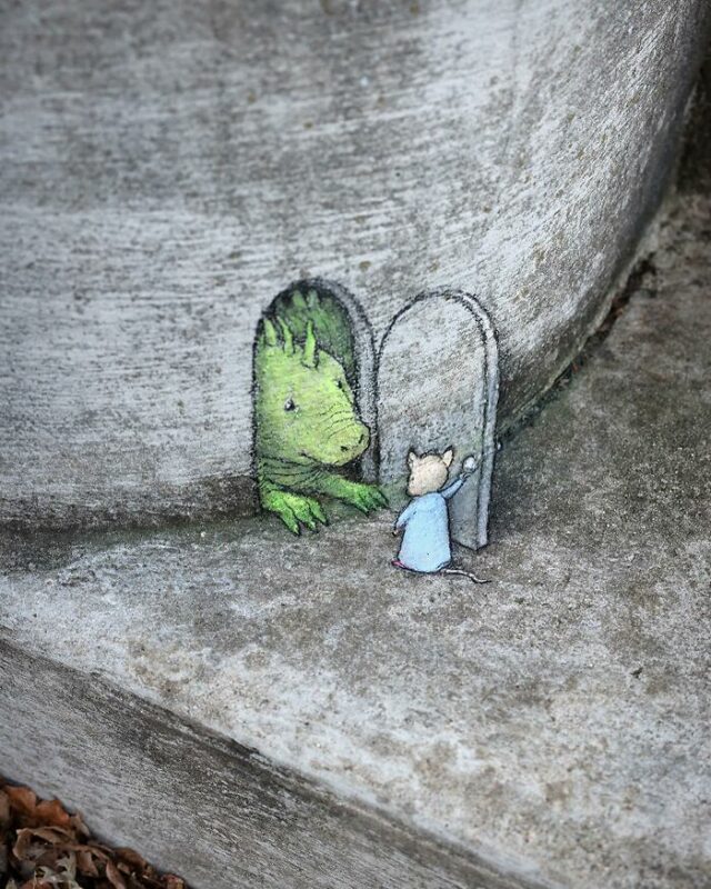 40 Of The Cutest Street Drawings By David Zinn | DeMilked
