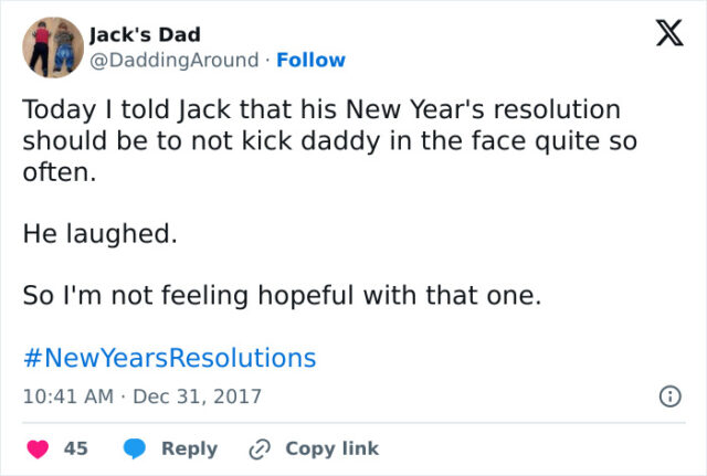 30 Of The Funniest New Year's Resolutions By Parents and Kids | DeMilked