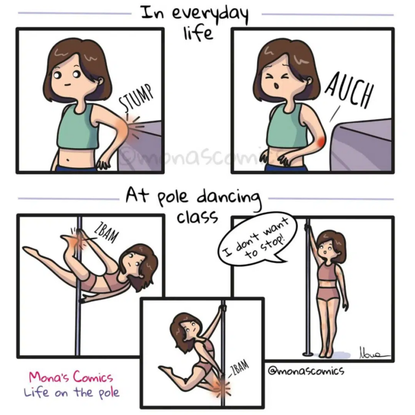 20 Brilliant Comics Capturing The Beauty And Fun Of Pole Dancing ...