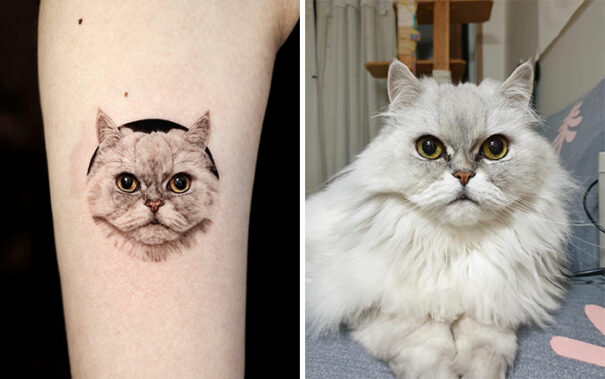 25 Creative And Stunning Pet Tattoos Created By This Artist That Look ...