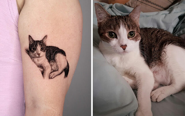 25 Creative And Stunning Pet Tattoos Created By This Artist That Look ...