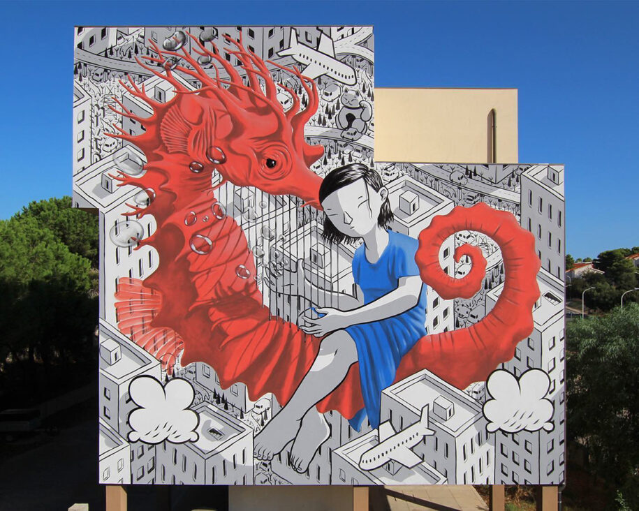 Artist Transforms Buildings Into Living Art By Painting Stunning Murals ...