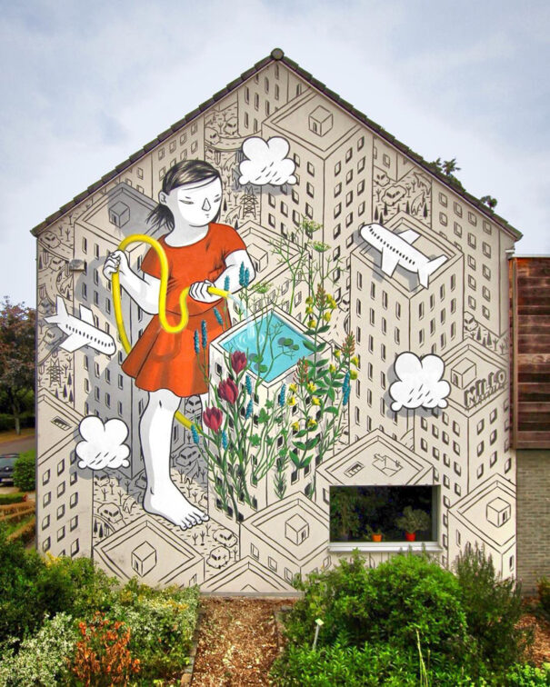Artist Transforms Buildings Into Living Art By Painting Stunning Murals ...