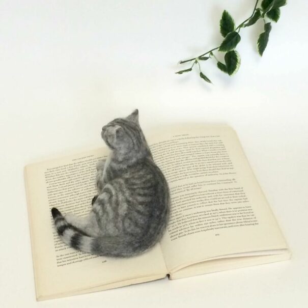 Japanese Artist Creates Stunningly Realistic Cats With Felt Wool (20 ...