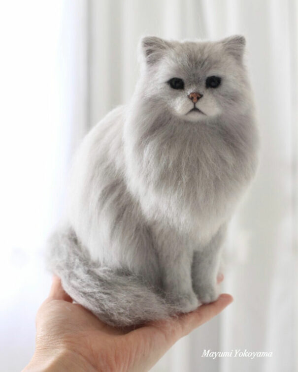 Japanese Artist Creates Stunningly Realistic Cats With Felt Wool (20 ...