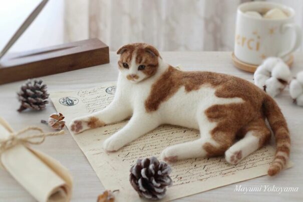 Japanese Artist Creates Stunningly Realistic Cats With Felt Wool (20 ...