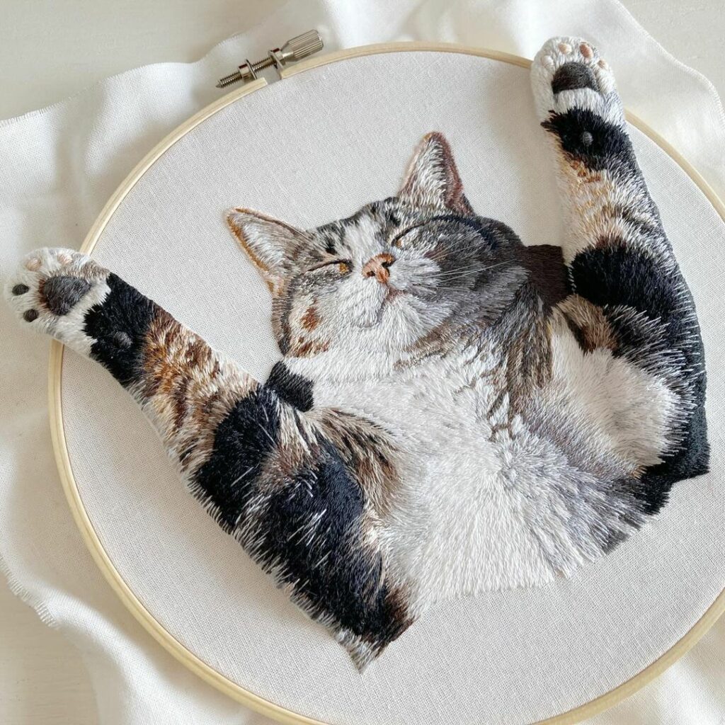 10 Incredibly-Detailed Embroidered Animals Created By Yuki Nanatsuki ...